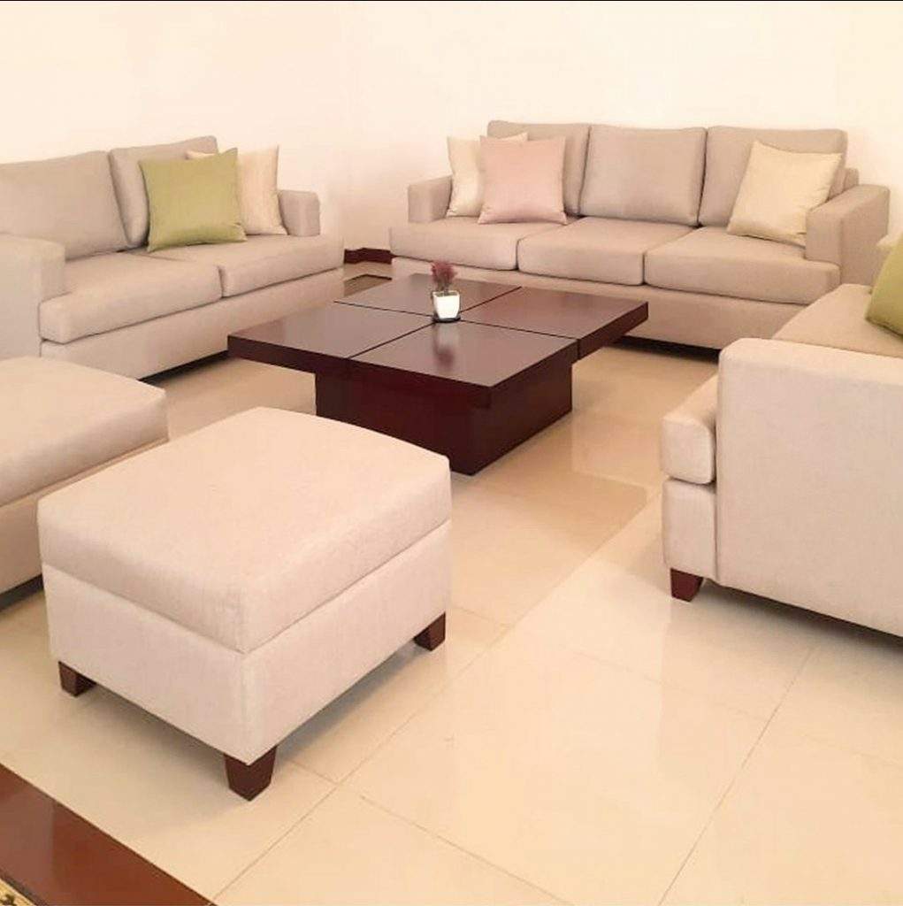 Dadu Beige Sofa Set - Homefactree Furniture Pakistan